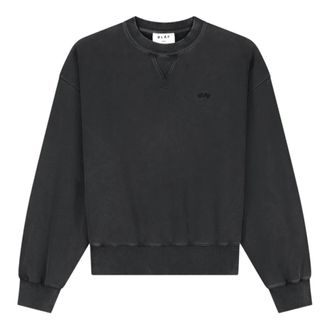 Olaf Hussein Washed Signature Boxy Crewneck - - Sweatshirts & Hoodies - Herren - Grau - M