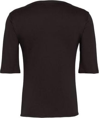Calvin Klein T-shirt manches 3/4 &agrave; col bateau en coton