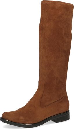 Caprice Damen Hohe Stiefel ohne Absatz Kniehoch Vegan, Braun (Brandy Stretch), 37.5 EU
