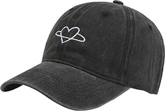Generic Casquette de baseball en denim pour homme et femme - Tendance - Respirant - Pour la course &agrave; pied, Noir, Taille unique