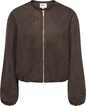 Only Onlstina L/S Faux Suede Bomber PNT