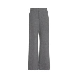 Max Mara Wide Hosen - - Trousers - Damen - Grau - XS