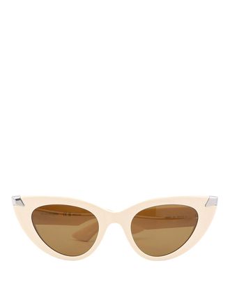 Alexander McQueen Lunettes De Soleil - Beige