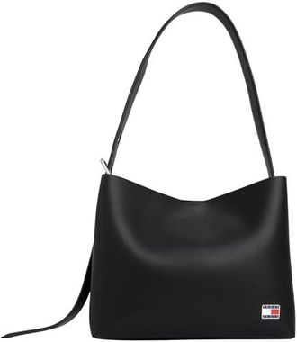 Tommy Jeans Sac &agrave; main TJW Cool HOBO AW0AW17871 pour femme, noir (noir), taille unique, Noir (noir), One Size