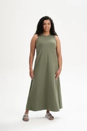 Mela Damen vegan Maxikleid Mahika Thymian