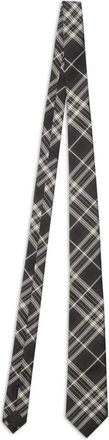 Burberry Seidenkrawatte mit Check - Schwarz