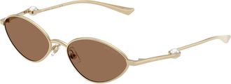 Jimmy Choo London Lunettes de soleil Jc4033H - Femme - Accessoires - Jaune - Taille: 55 MM