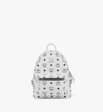 MCM Stark Rucksack in Visetos mit seitlichen Nieten