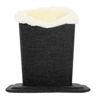 Cabilock Brillenhalter Gef&uuml;ttert - Kompakter Brillenst&auml;nder Aus Leinenstoff F&uuml;r Nachttisch B&uuml;ro Und Zuhause 4.9X4.6X3.1 Zoll