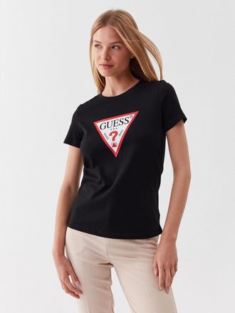 Guess T-Shirt W1YI1B I3Z14 Schwarz Slim Fit