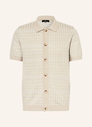 Cinque Cinque Strickhemd Ciyaro Extra Slim Fit beige