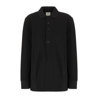 Courr&egrave;ges Oversized Polo - - Tops - Damen - Schwarzk - XS