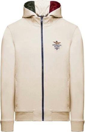 Aeronautica Homme, Sweatshirts et sweats &agrave; capuche, Beige, Taille: S Full Zip Sweat &agrave; capuche