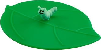 Lurch 210896 Mein Deckel Garten Raupe Glasabdeckung aus Premium-Platin-Silikon 10,5 x 12,5 cm, Grün