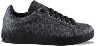 Dolce & Gabbana Homme, Chaussures, Noir, Taille: 40 1/2 EU Baskets Portofino