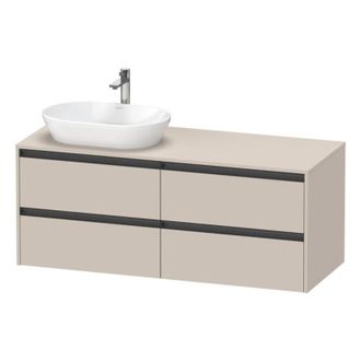Duravit Ketho.2 Waschtischunterbau, Beckenausschnitt links, - Duravit