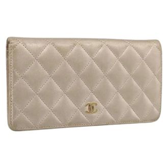 Chanel Portefeuille Long Pre-owned - Femme - Pre-owned - Beige - Taille: ONE Size