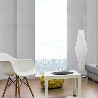 Madéco Panneau Japonais tamisant Mesh 50cm - Gris Souris - L50 x H250cm