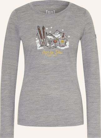 super.natural Longsleeve Apres Ski grau
