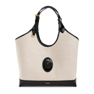 Versace Femme, Sacs, Beige, Taille: ONE Size Rivi&egrave;re Large Bag