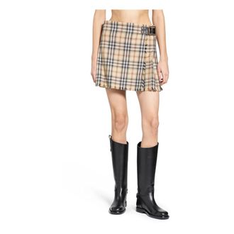 Burberry Femme, Jupes, Beige, Taille: 32 FR Skye Mini Skirt