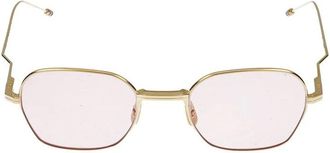 Thom Browne unisex, Accessoires, Multicolore, Taille: 48 MM Lunettes de soleil rectangulaires en titane