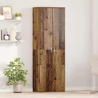 vidaXL Vidaxl - Highboard Bois Ancien 60 x 35 x 180 cm Bois ding&eacute;nierie