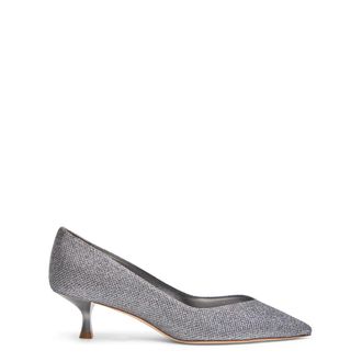 Stuart Weitzman V-Cut Pointed-Toe Pumps - - Shoes - Damen - Grau - 36 EU