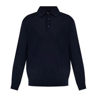 Paul & Shark Homme, Pulls, Bleu, Taille: 2XL Polo en laine &agrave; manches longues