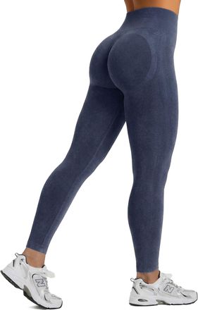 Smilodox Leggings Damen Yune, Scrunch und Batik Optik mit Seamless Naht und Kontur, Fitness Hose, elastisch, Blickdicht, optimal f&uuml;r Gym, Yoga und Pilates, kom