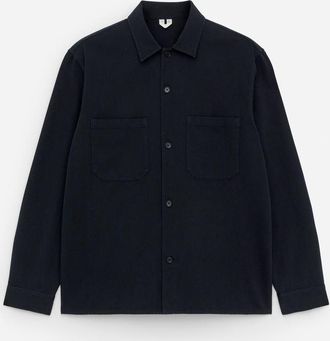 Arket Overshirt Aus Baumwolltwill -Blau