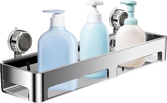 Generic Badezimmer-Regale, Wandmontage, Saugnapf-Wandregal, Badezimmer-Organizer, ohne Bohren, Organisation und Aufbewahrung f&uuml;r Seife, Shampoo, Hautpflegepro