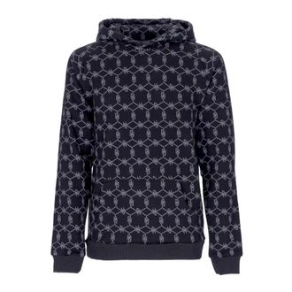 Dolly Noire Monogramm Schwarzer Hoodie mit K&auml;ngurutasche - - Sweatshirts & Hoodies - Herren - Schwarzk - S