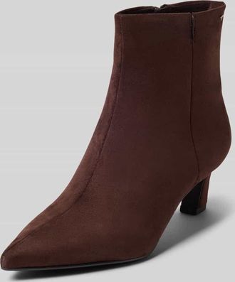 Tamaris Stiefelette mit Blockabsatz aus Veloursleder