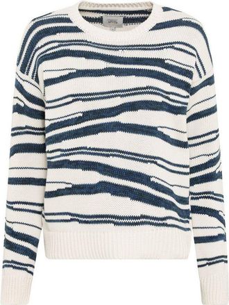 Camel Active Strickpullover Intarsien Strickpullover aus reiner Baumwolle