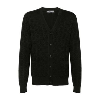 Dolce & Gabbana Stylischer Cardigan mit Gxv01Tjbsken0000 - - Knitwear - Herren - Schwarzk - XL