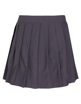 8 by YOOX PLEATED SKATER MINI SKIRT