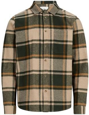 Les Deux Chemise droite &agrave; carreaux en coton