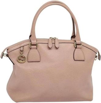 Gucci Pre-owned Cuir sacs-main - Femme - Pre-owned - Rose - Taille: ONE Size