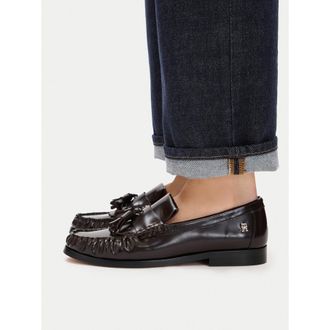 Tommy Hilfiger Mokassins Tommy Hilfiger Tassel Abrasivato FW0FW09460 Dunkelbraun