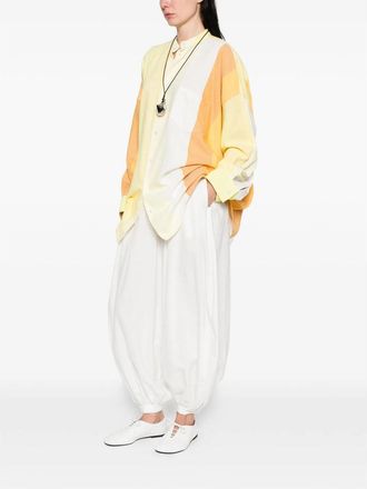 Marrakshi Life Panelled Cotton Shirt - Yellow