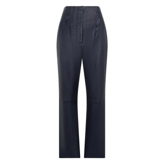 Alberta Ferretti Hosen mit geradem Bein und hoher Taille - - Trousers - Damen - Schwarzk - L