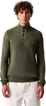 Aeronautica Homme, Pulls, Vert, Taille: 2XL Pull col roul&eacute; court