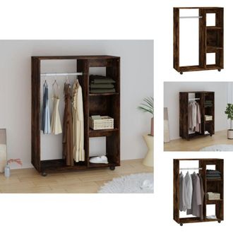 vidaXL Kleiderschrank R&auml;uchereiche 80x40x110 cm Holzwerkstoff - Schreibtisch - Regal - Garderobe - Kleiderschrank - Wohnzimmer