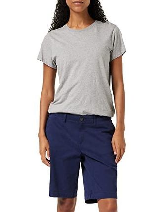 Superdry Femme Short Chino City Bleu Marine Atlantique 36