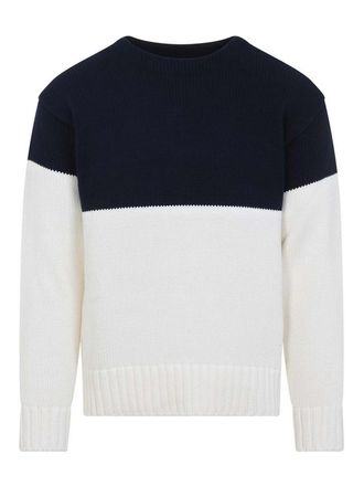 Ralph Lauren Pull Col Rond - Bleu Fonc&eacute;