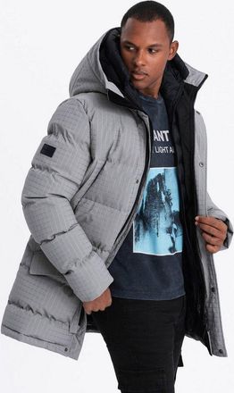 Ombre Winterjacke Lange Outdoo Jacke f&uuml;r Herren