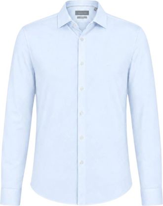 Michael Kors Slim-Fit Tech Knit Hemd - - Shirts - Herren - Blau - 5XL