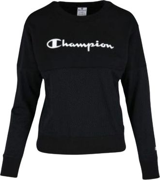 Champion Femme, Sweatshirts et sweats &agrave; capuche, Noir, Taille: 38 FR SweaT-shirts