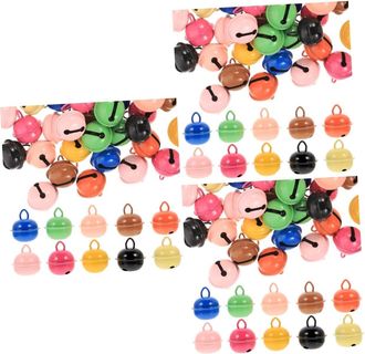 Angoily 120 Stck. Teiliges Bunte Kleine Metall Glocken zum Basteln DIY Handwerksglocken in Farben Langlebige Weihnachtsdeko Anhänger Vielseitige Jingle Bells 